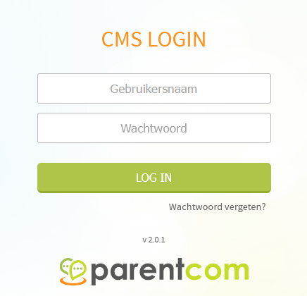 Inloggen – ParentCom Helpcenter